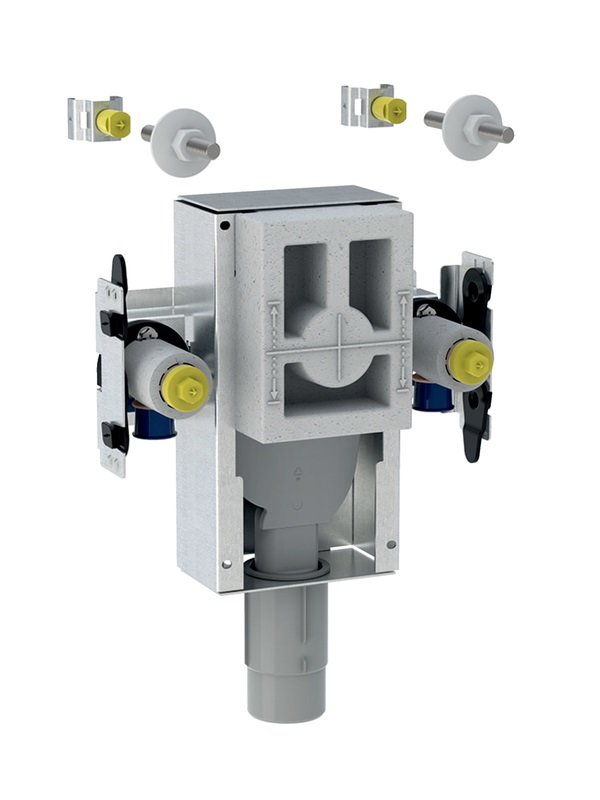 Waschtisch-Set GIS mit UP-Siphon barrierefrei f.Einlocharmatur 461.43 ...