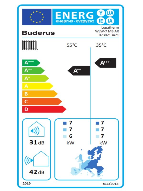 Buderus Logatherm WLW-7 MB AR Außeneinheit Monoblock reversibel - Ank, 5.454,07